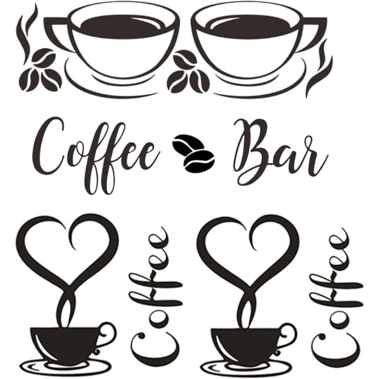 Coffee Wall Decor Sticker Coffee Signs Coffee Bar Kitchen 3 PCS